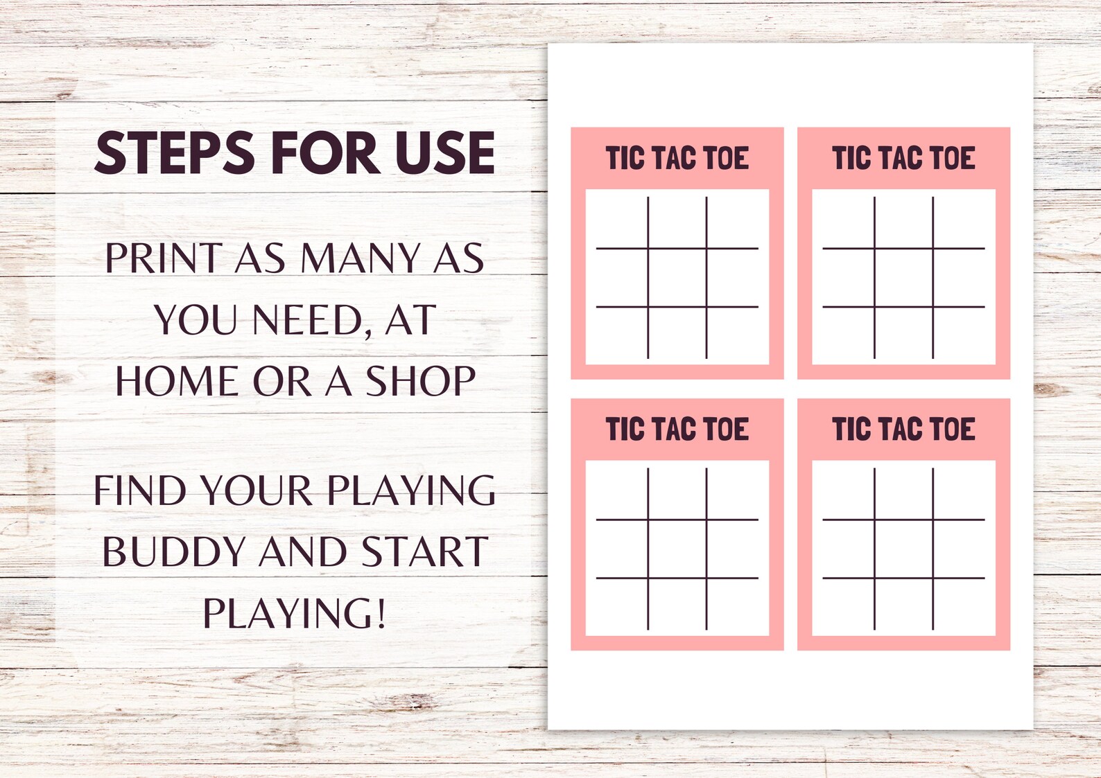 Tic Tac Toe Game, Family Fun Activities, Colorful Class Activity ...