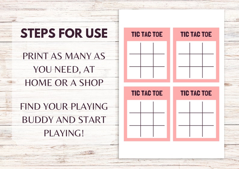 Tic Tac Toe Game, Family Fun Activities, Colorful Class Activity ...