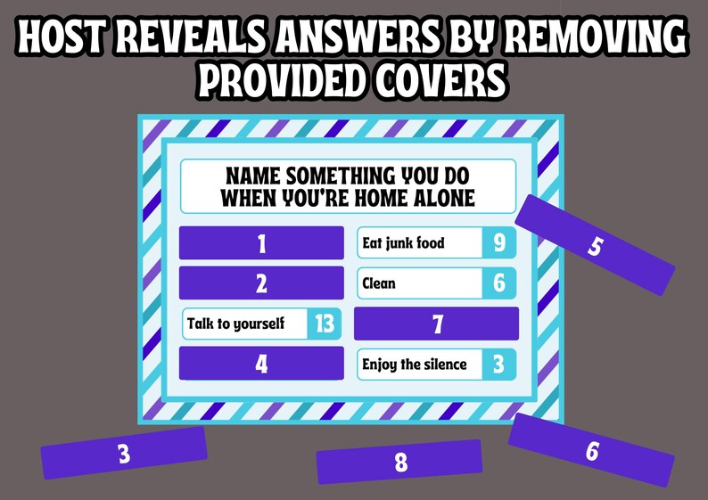 Friendly Feud Trivia Family Reunion Games, Team Building Games, Work ...