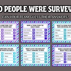 Friendly Feud Trivia Family Reunion Games, Team Building Games, Work ...