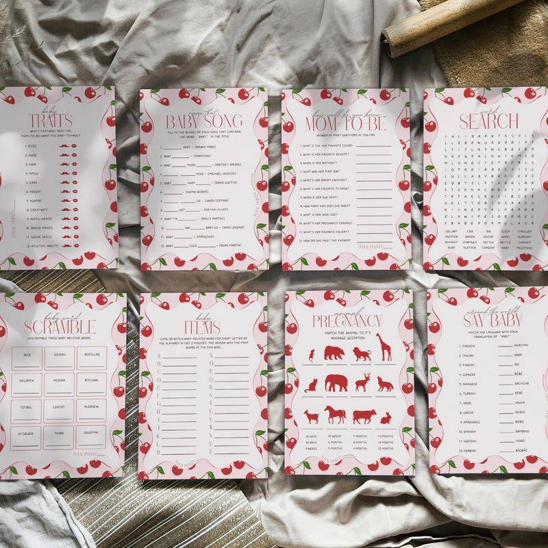 Cherry Theme Baby Shower - Etsy