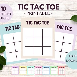 Tic Tac Toe Game, Family Fun Activities, Colorful Class Activity ...
