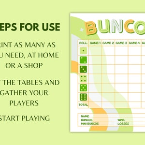 Retro Bunco Reunion Games, Dice Game for Family Game Night, Printable ...