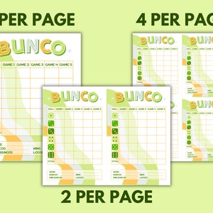 Retro Bunco Reunion Games, Dice Game for Family Game Night, Printable ...