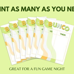Retro Bunco Reunion Games, Dice Game for Family Game Night, Printable ...