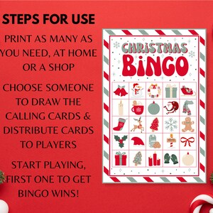 Christmas Bingo Party Games December, Xmas Family Games, Friendsmas ...