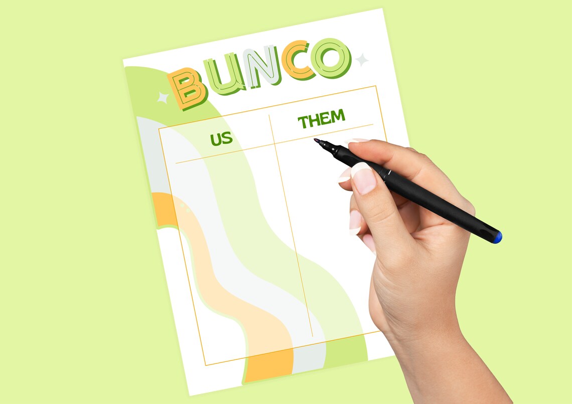 Retro Bunco Reunion Games, Dice Game for Family Game Night, Printable ...