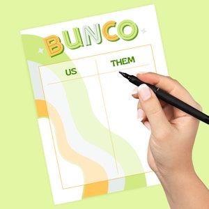 Retro Bunco Reunion Games, Dice Game for Family Game Night, Printable ...