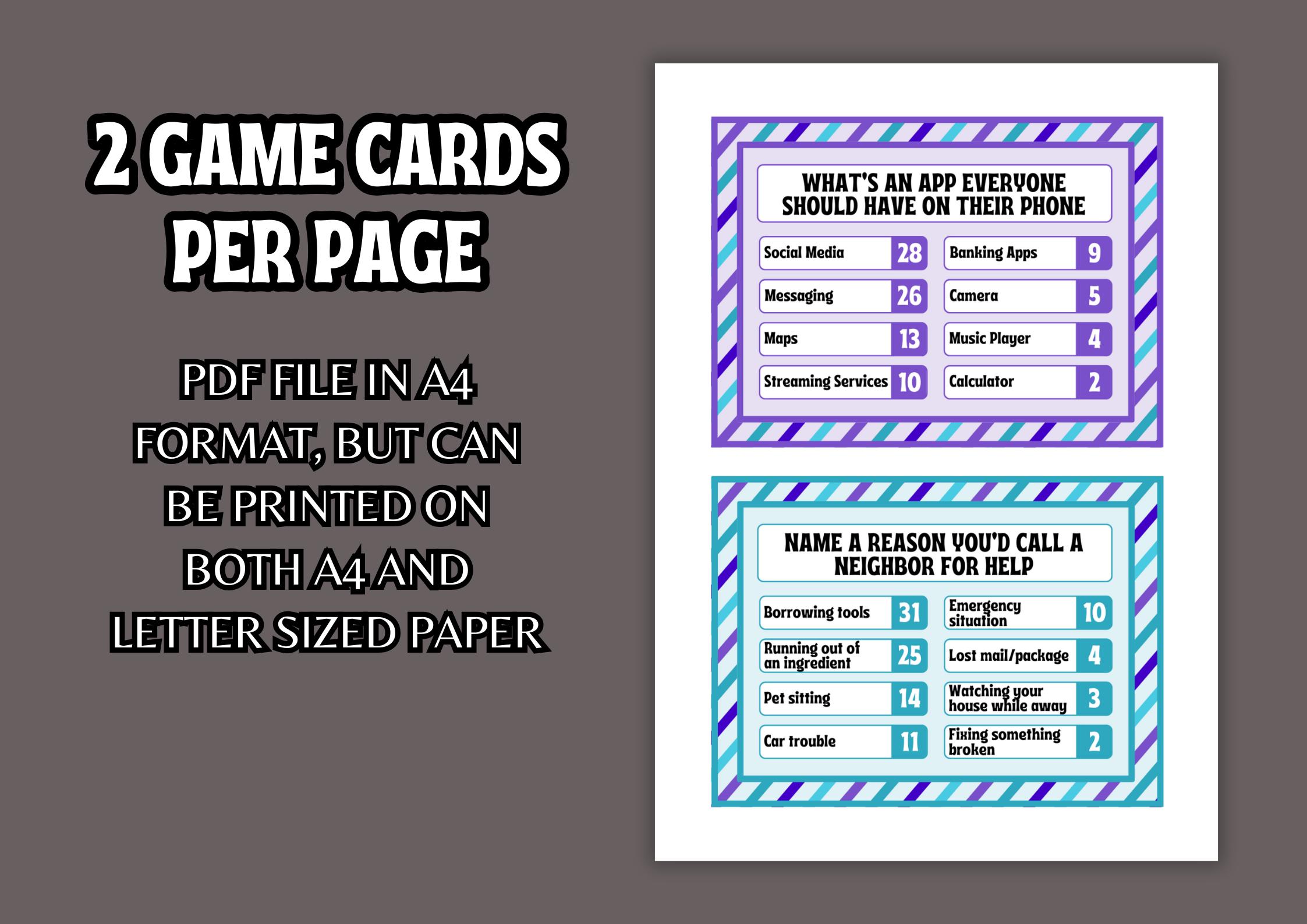 Friendly Feud Trivia Family Reunion Games, Team Building Games, Work ...