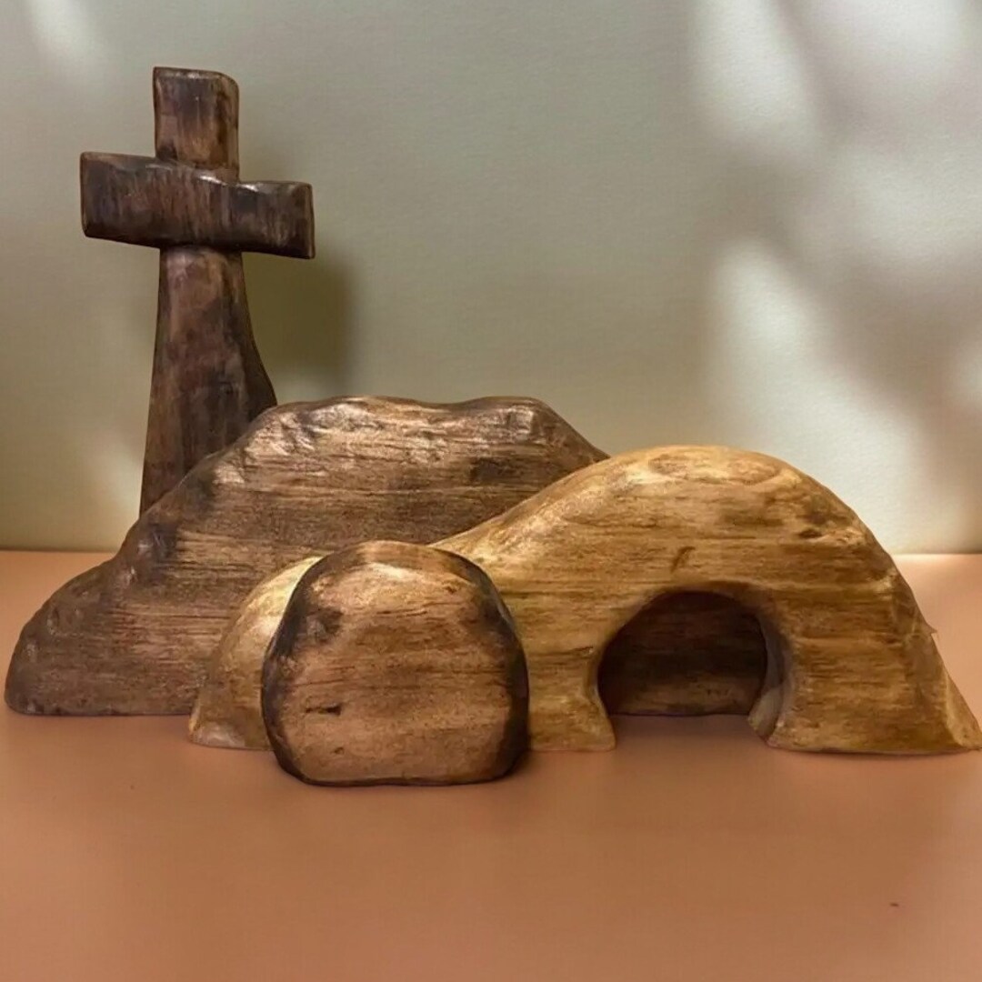 Jesus Tomb, Wooden Jesus Tomb, the Empty Tomb of Jesus, Jesus Ornament ...