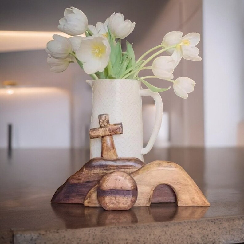 Jesus Tomb, Wooden Jesus Tomb, the Empty Tomb of Jesus, Jesus Ornament ...