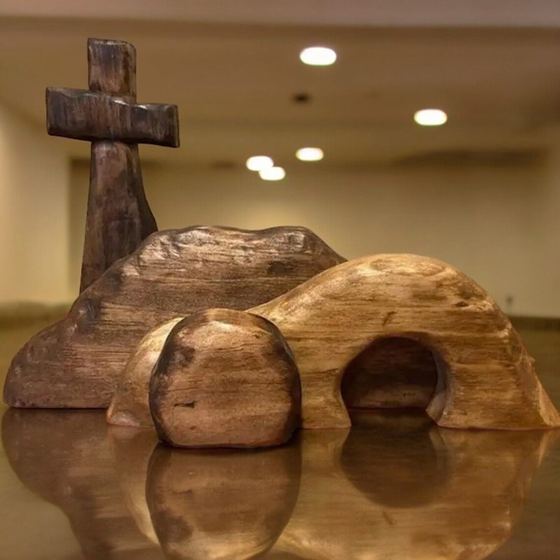 Jesus Tomb, Wooden Jesus Tomb, the Empty Tomb of Jesus, Jesus Ornament ...
