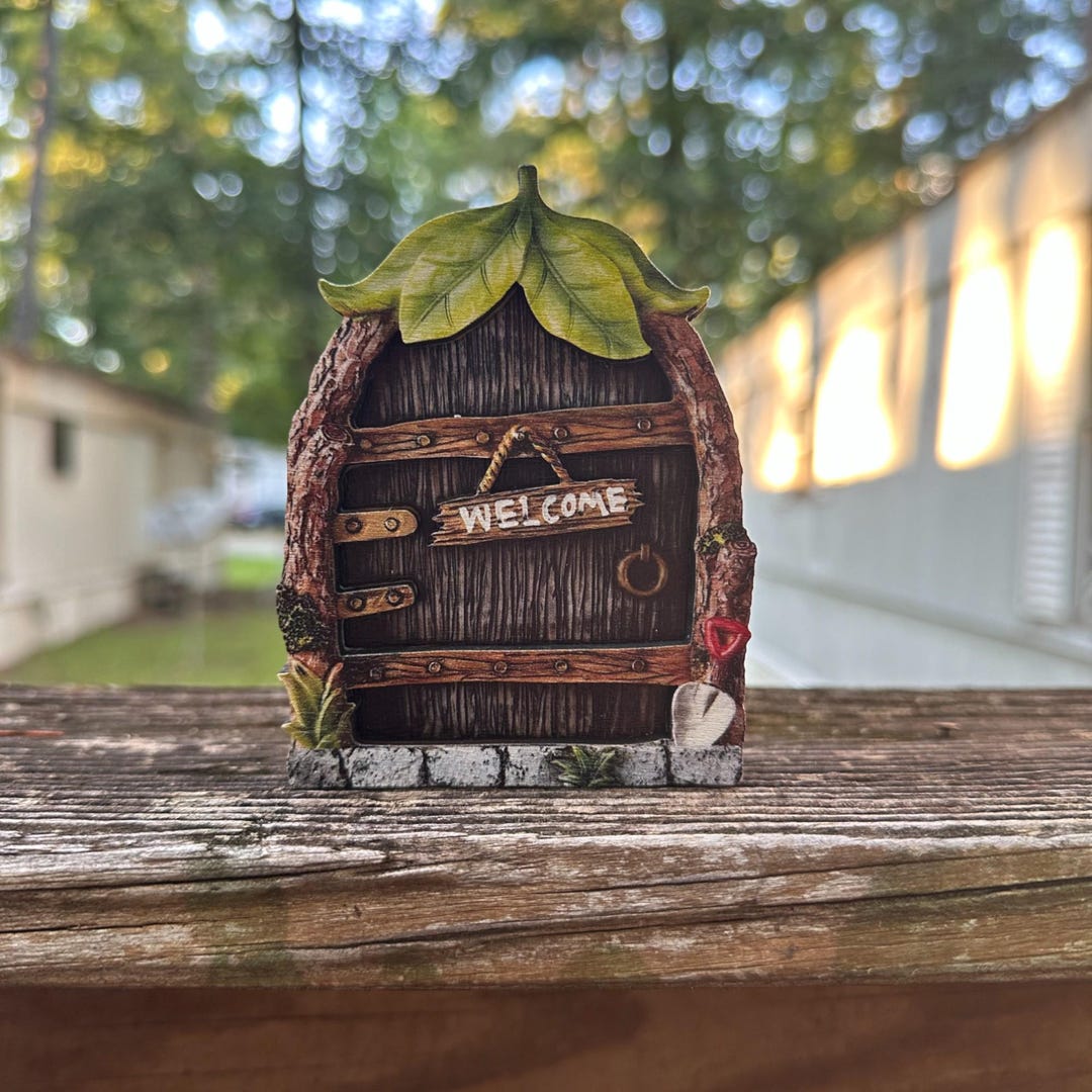 Welcome Fairy Door, Fairy Door Welcome Sign, Mini Welcome Door, Mini ...