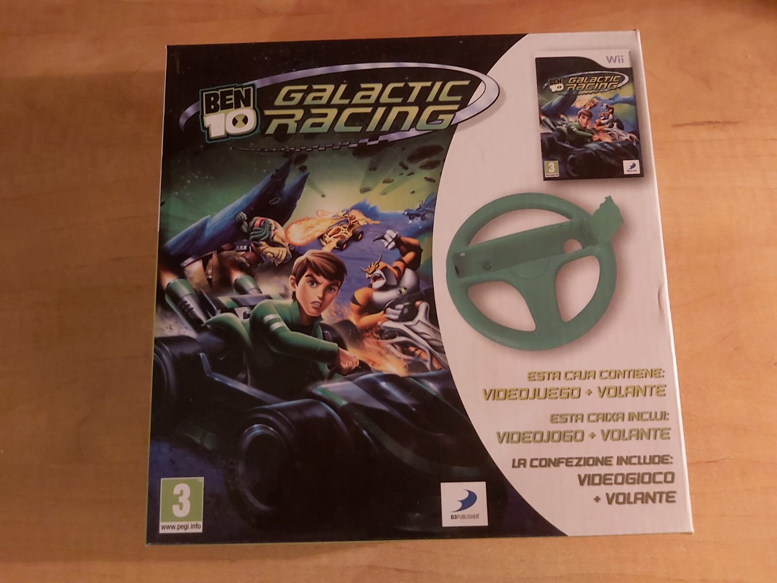 Ben 10: Galactic Racing Bundle Pack Steering Wheel nintendo Wii New ...