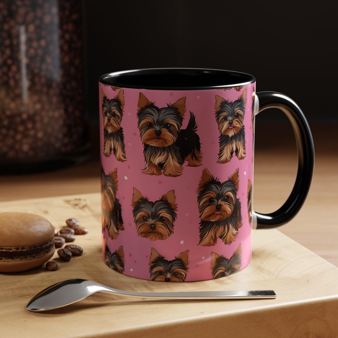 Yorkie Mug Cute Yorkshire Terrier Dog Lover Coffee Cup Yorkie Gift for ...