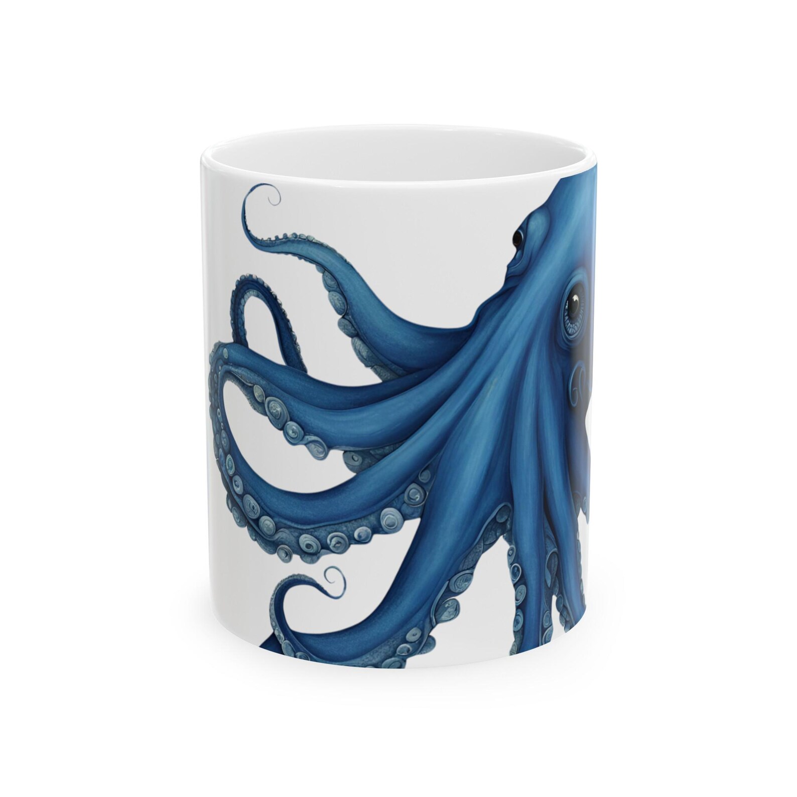 Colorful Octopus Ceramic Mug - Underwater Animal Tea Cup for Marine ...