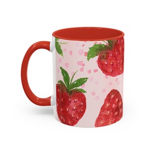 Handmade Strawberry Mug - Ceramic Coffee Cup for Berry Lovers| Gifts ...