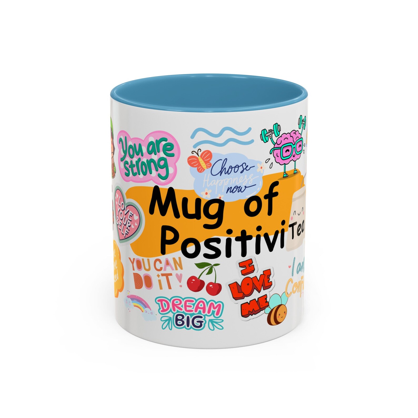Positivity Boost Mug - Motivational Tea Cup for Daily Affirmations ...