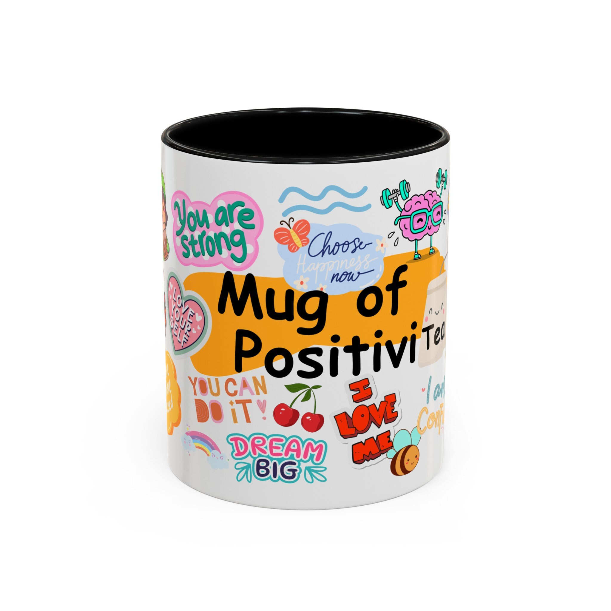 Positivity Boost Mug - Motivational Tea Cup for Daily Affirmations ...