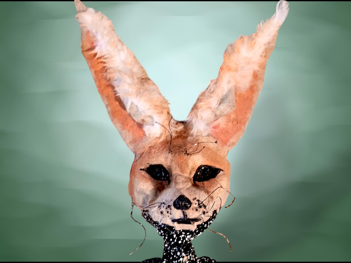 Realistic Handmade Fennec Fox Mask for Cosplays/therians Gorgeously ...