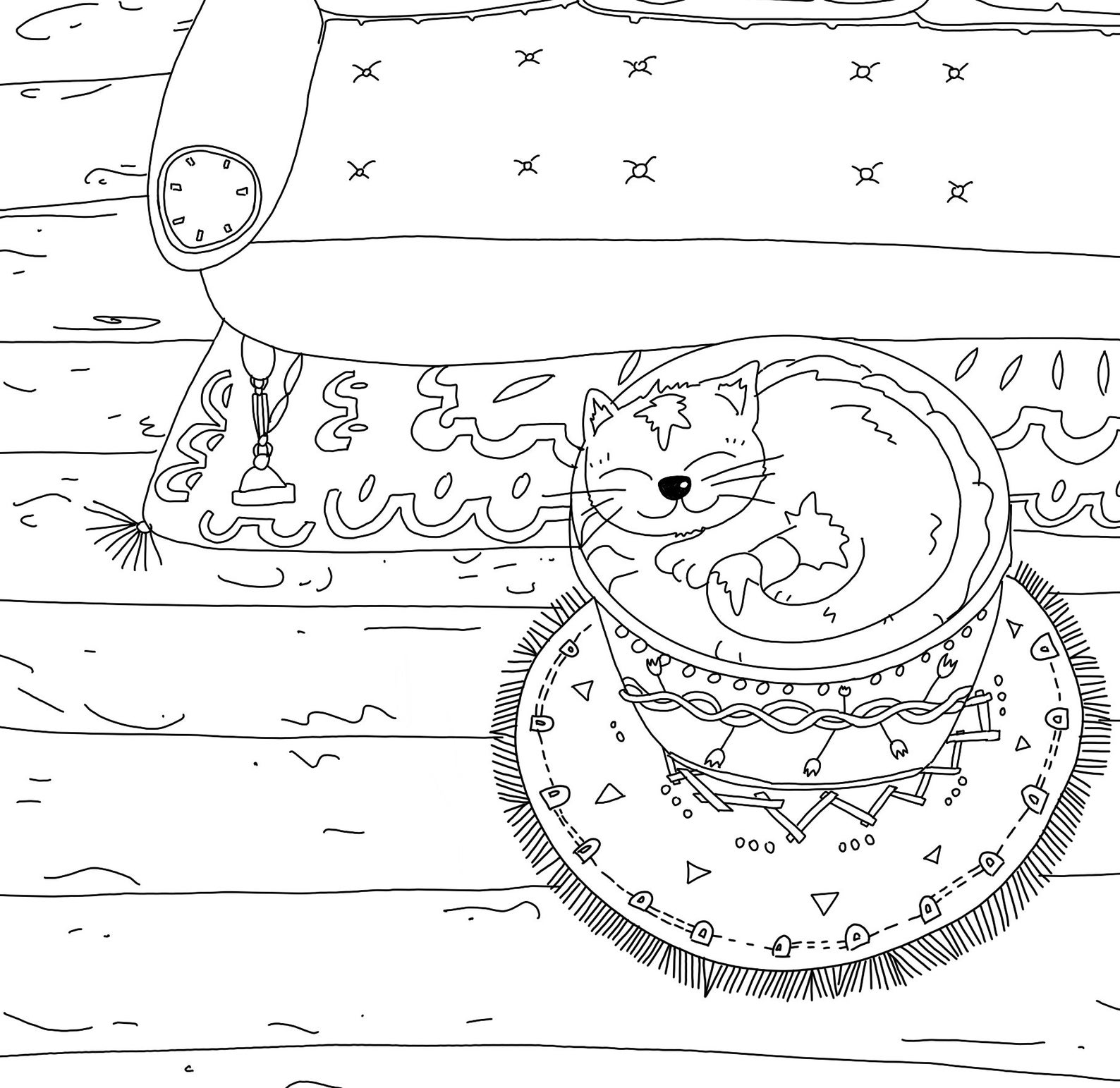 Cute Kitten Printable Colouring Sheet, Instant Download, Coloring Sheet ...