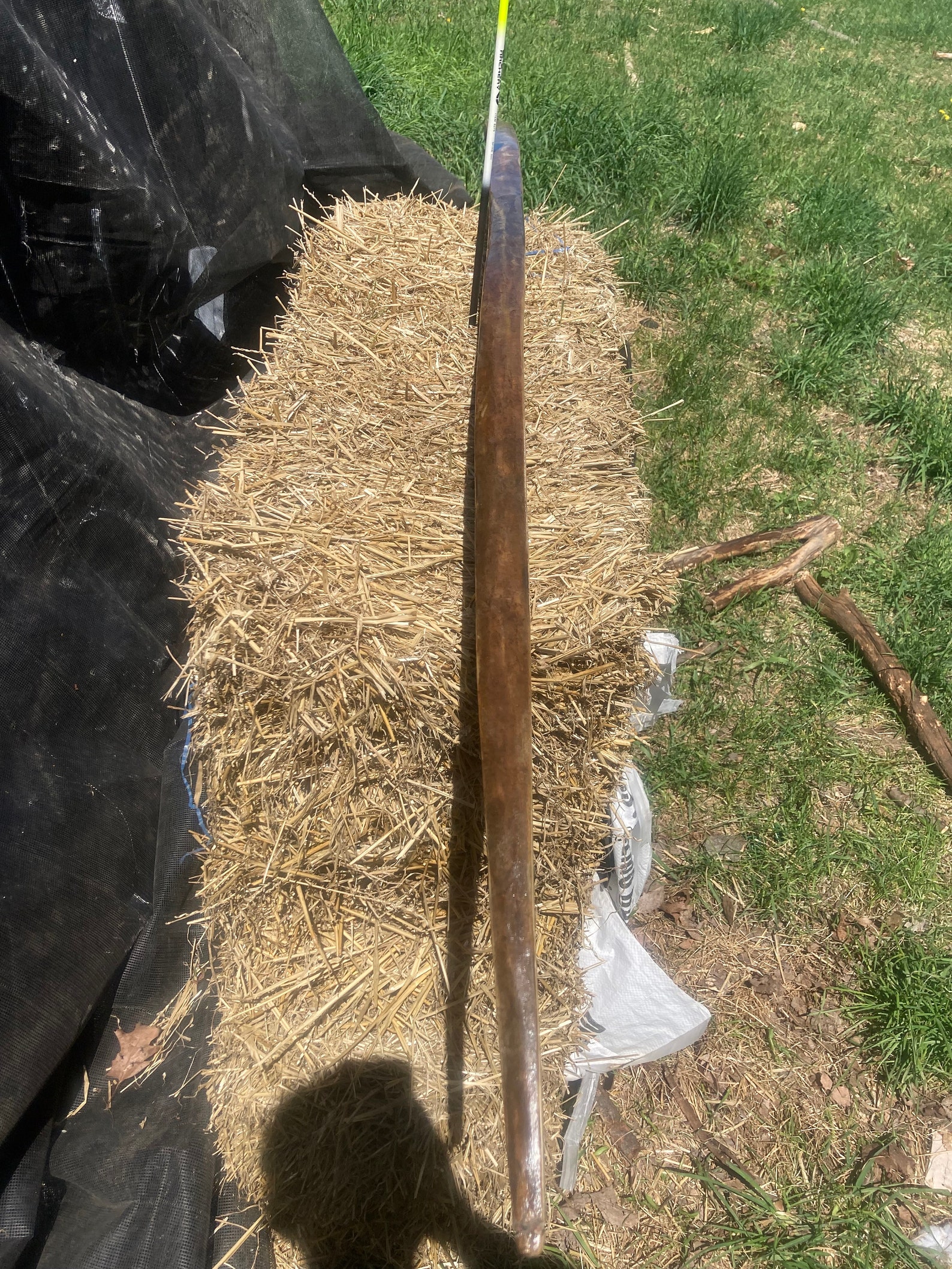 Rawhide Back Eastern Native Woodlands Style Hunting Bow 50 Pounds at 28 ...