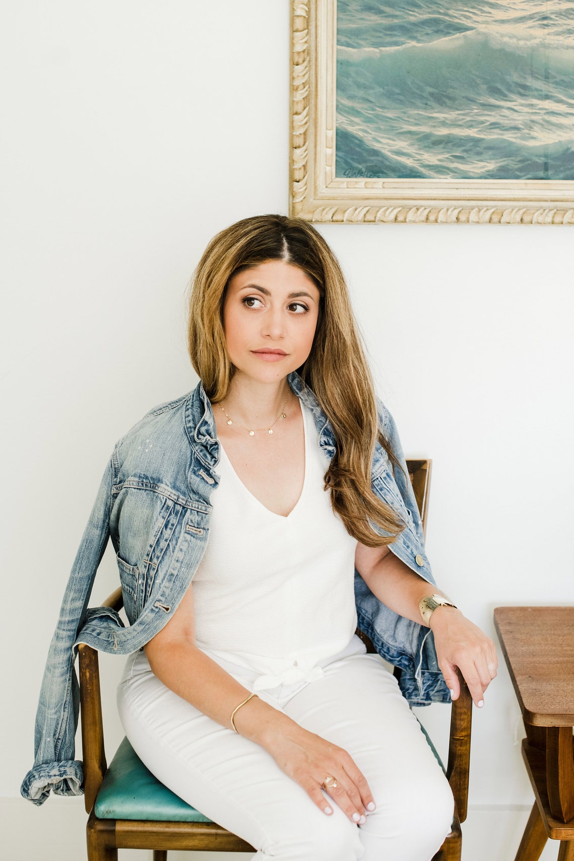 The Alex Necklace Teeny Tiny Disc Initial Monogram Mama Rose | Etsy