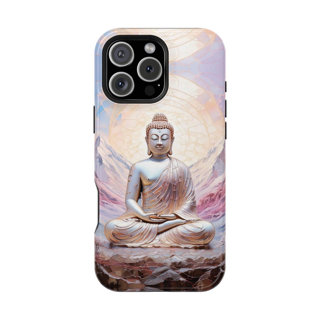 Stained Glass Meditating Buddha | Magsafe Tough iPhone Case | Buddha ...