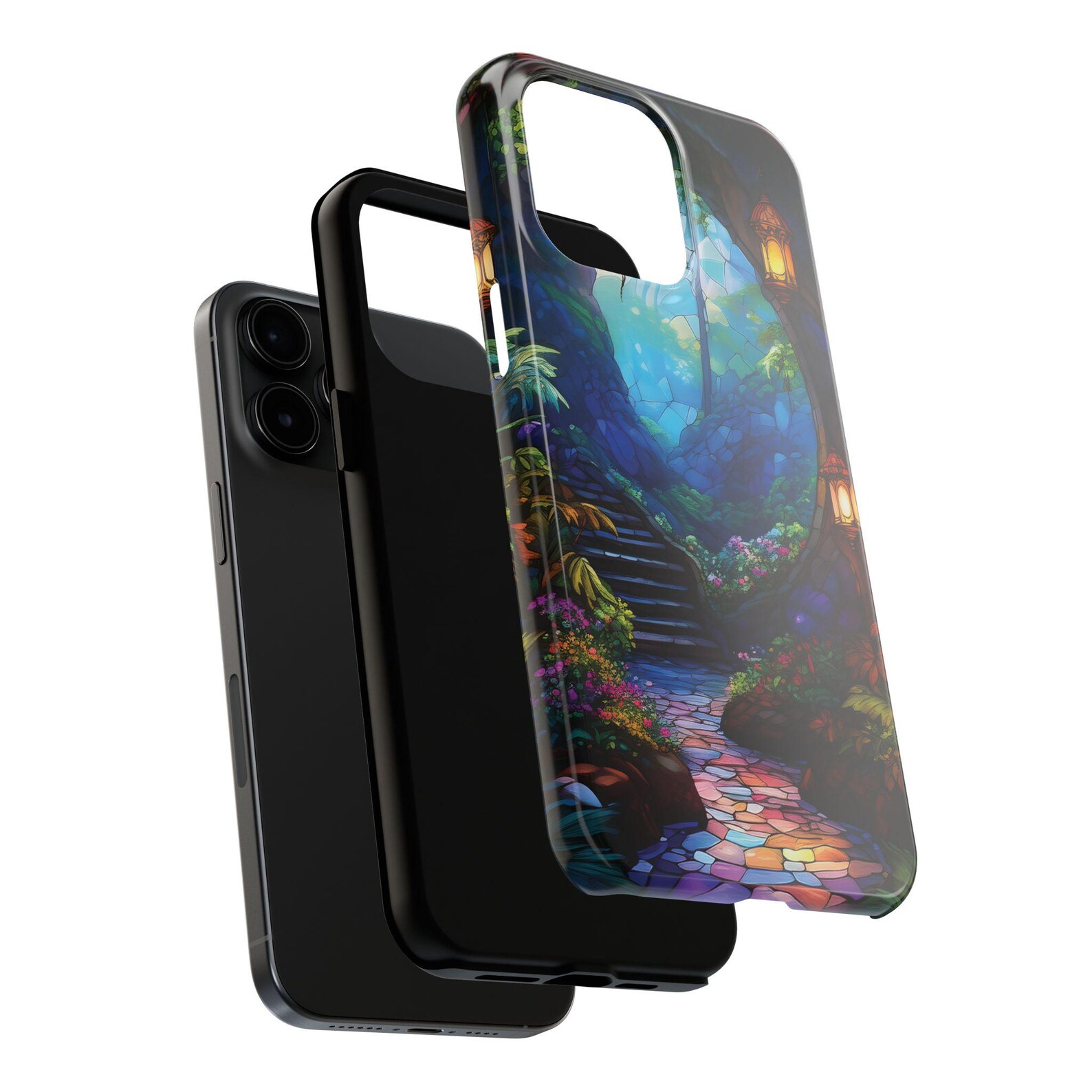 Stained Glass Cave Lanterns Tough iPhone and Samsung Phone Case ...