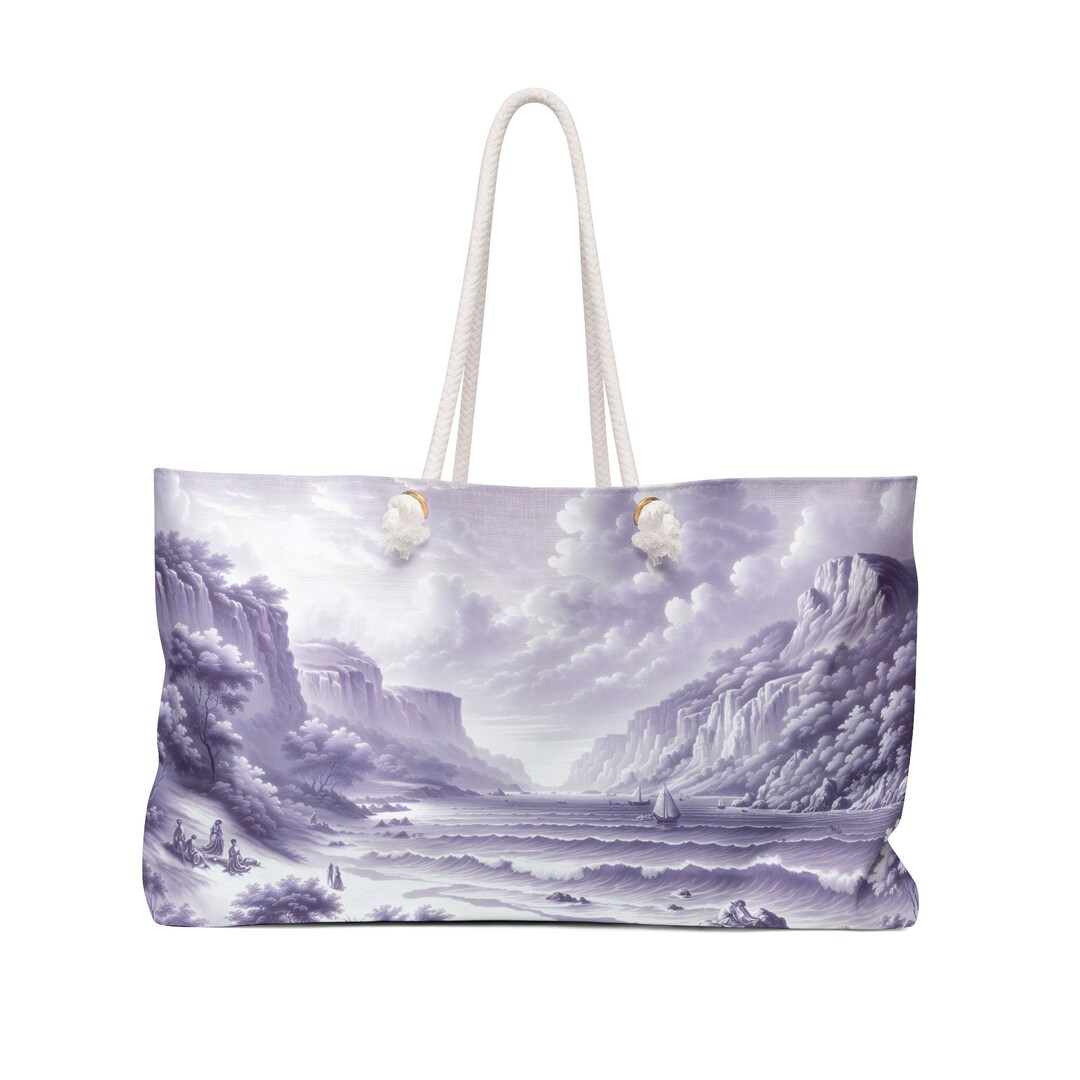 Mystical Seascape Toile De Jouy Weekender Travel Bag | Oceanic Reverie ...