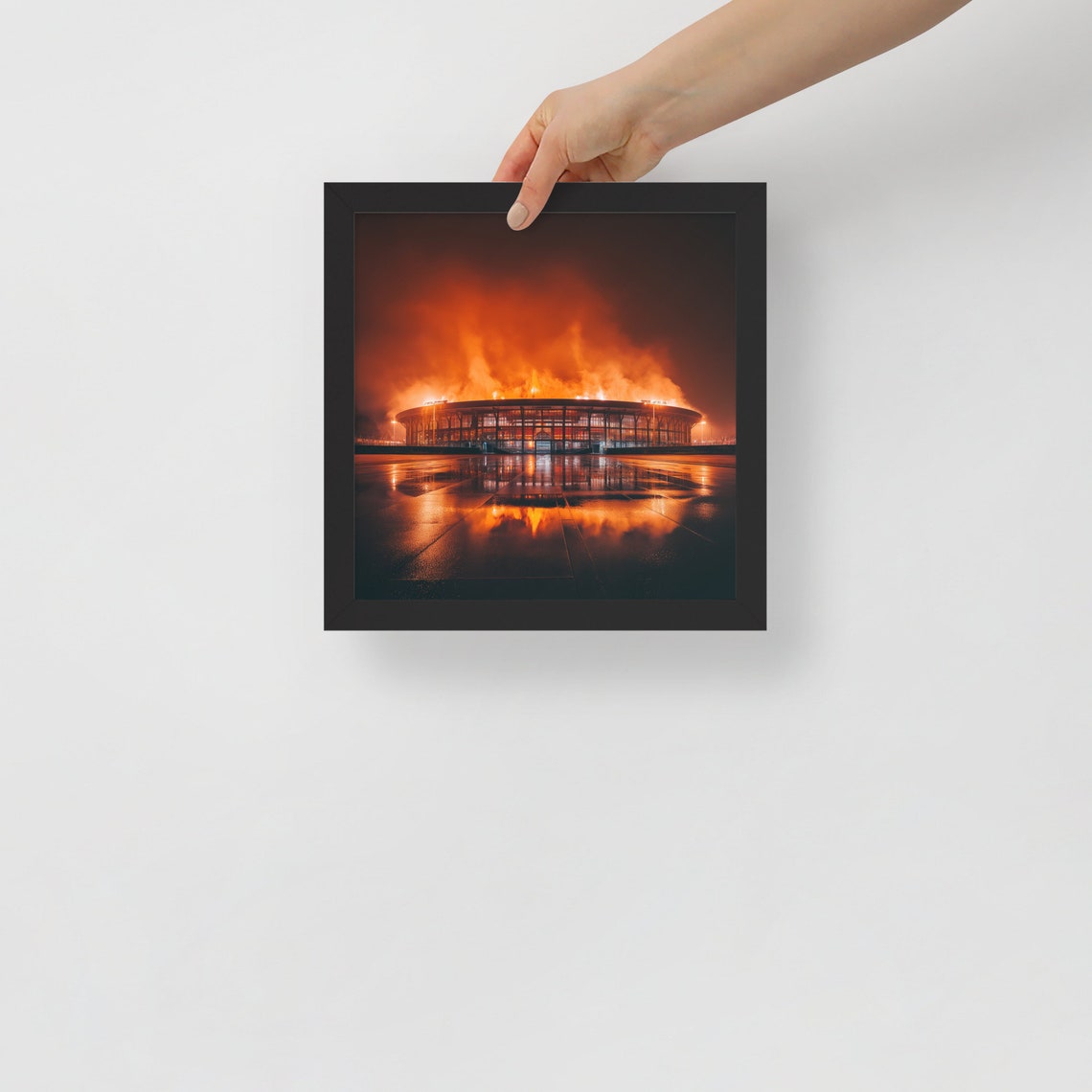 Soccer Stadium Framed Poster - Etsy