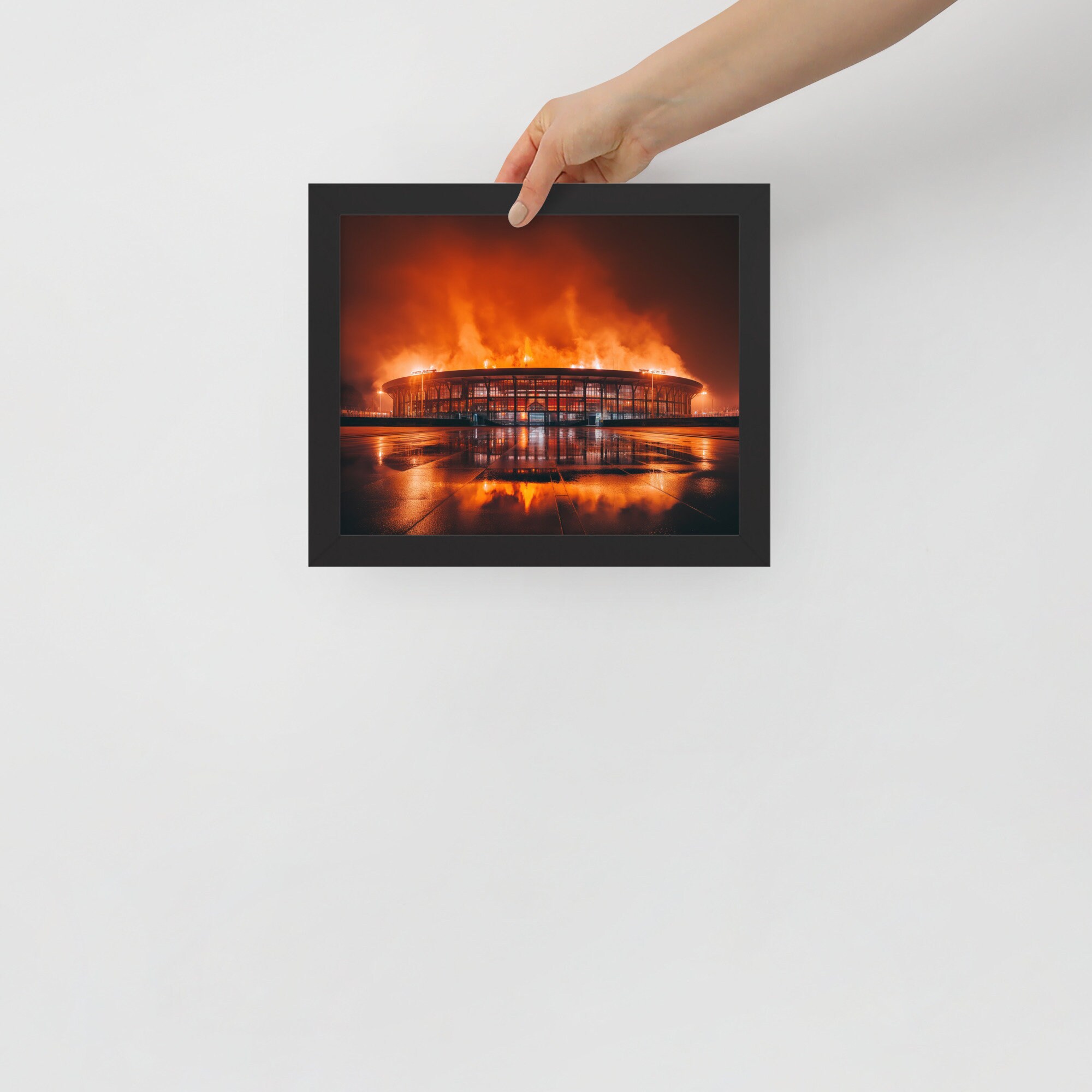 Soccer Stadium Framed Poster - Etsy