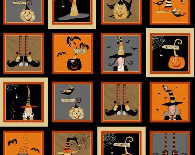 Witchy Halloween Blocks Panel by DT-K Signature for Studio E 100% ...