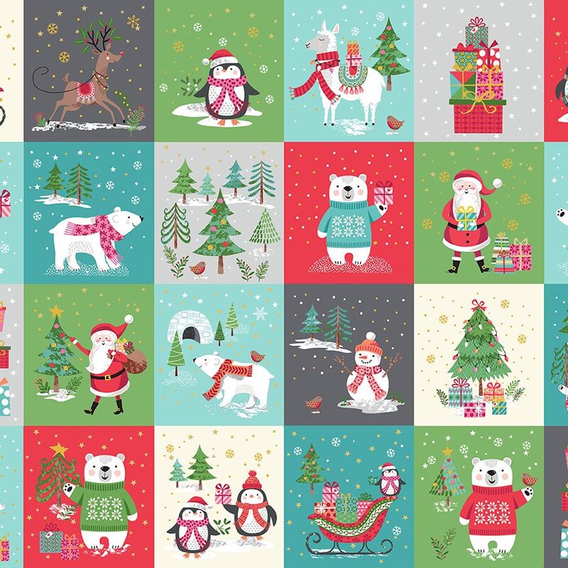 Christmas Quilt Panels - Etsy