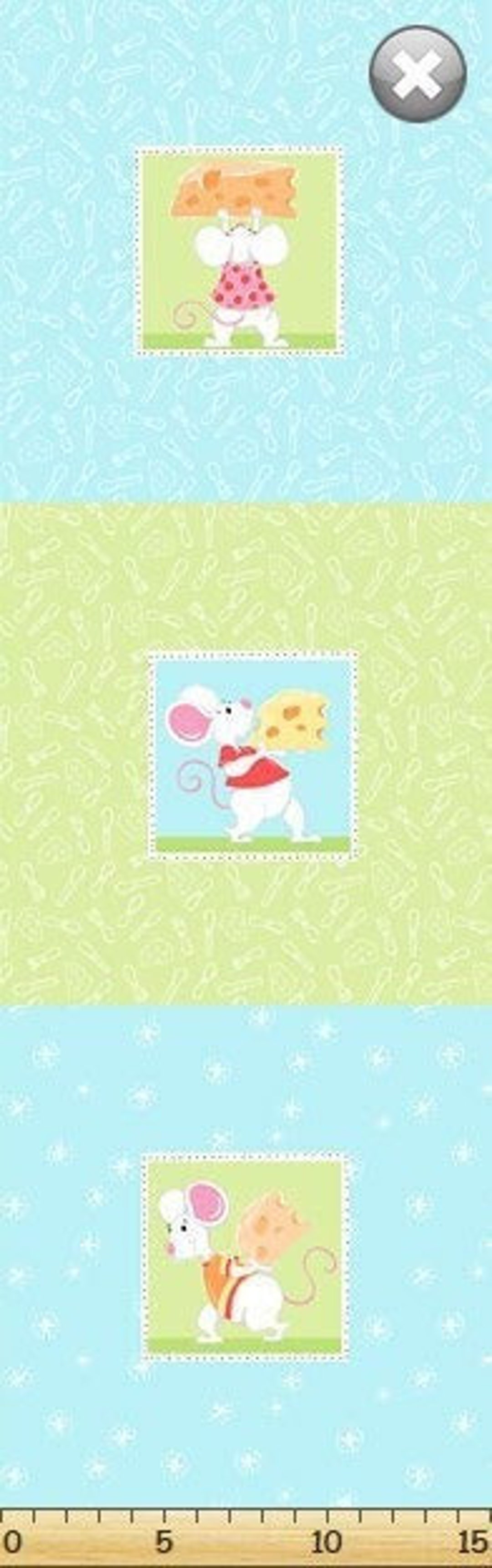 Norton the Mouse Cushion Panel by Susybee 100% Cotton 'quilting Quality ...