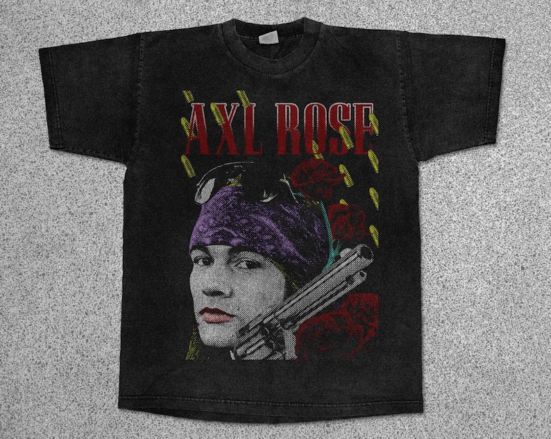 Axl Rose Pop Art Style, Guns 'n Roses, Classic Rock, Rock Tee, Digital ...