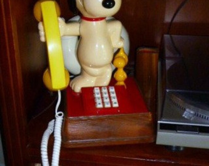 Vintage Snoopy and Woodstock Phone - Etsy