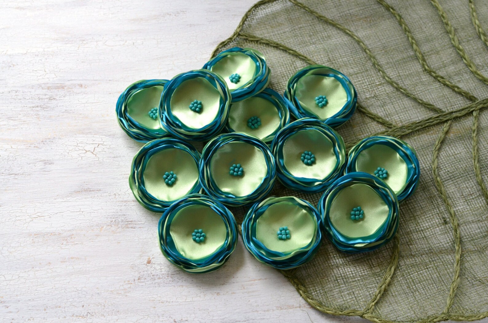 Handmade Flower Appliques Embellishments Floral Appliques - Etsy