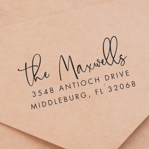 Self Inking Return Address Stamp Custom Address Stamps - Etsy