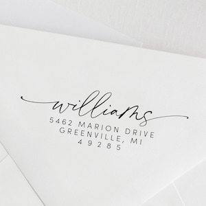Personalized Address Stamp - Custom Address Stamp - Handwriting Self ...