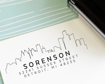 Self Inking Address Stamp - Etsy