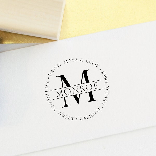 Monogram Address - Etsy
