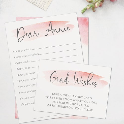 Advice for the Graduate Printable Graduation Advice Cards - Etsy