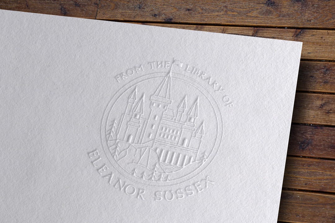 Personalized Book Embosser, Wizard School Library Embosser - Custom ...