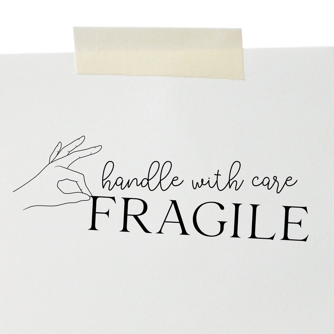 Eco-friendly 'fragile' Packaging Stamp Durable Rubber Stamp for Safe ...