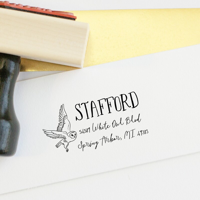 Owl Rubber Stamp - Etsy