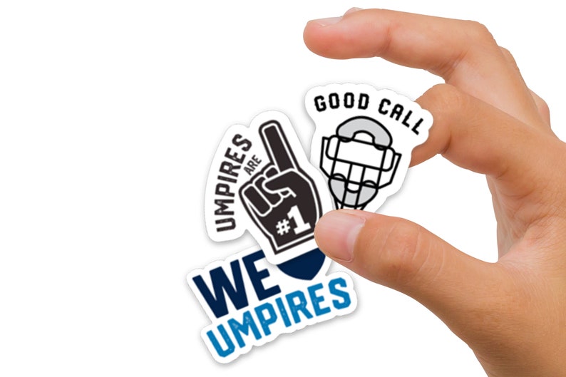Baseball Catcher Sticker Pack Baseball Decals Umpire - Etsy
