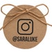 Branding Instagram Stamp - Custom Instagram Handle Stamp for Business ...