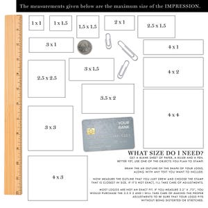 Large Custom Stamp -1" - 8" Wide Custom Logo Stamp for Branding ...