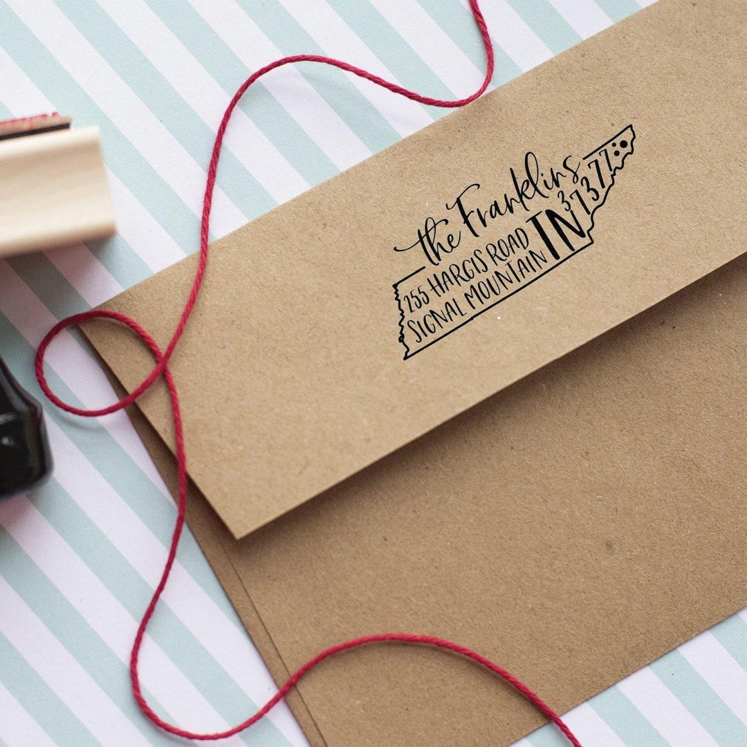 Tennessee Address Stamp - Self Inking Return Address Stamp ...